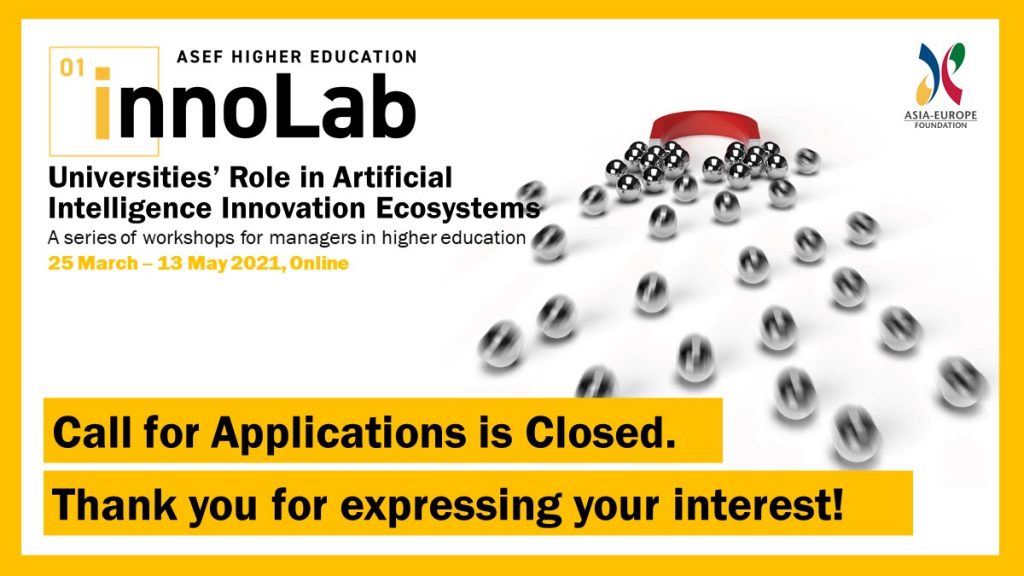 Open Call for Applications: 1st ASEF Higher Education Innovation Lab ...