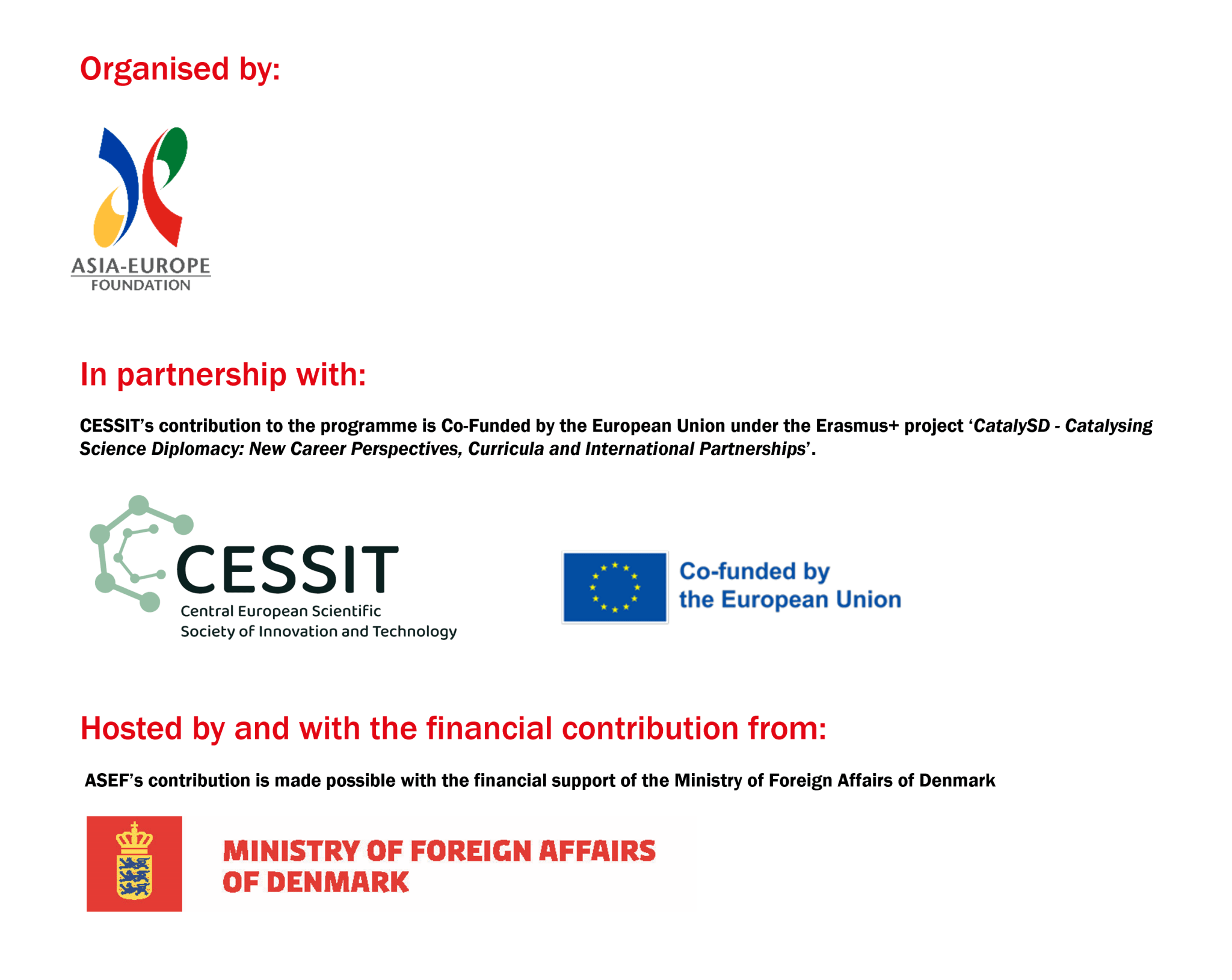 Open Call: Asia-Europe Training and Youth Summit on Science and Technology Diplomacy 2025 - Asia ...