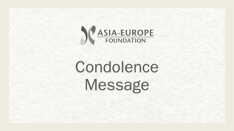 Condolence Message on the Passing of Luxembourg Governor Mr Robert ...